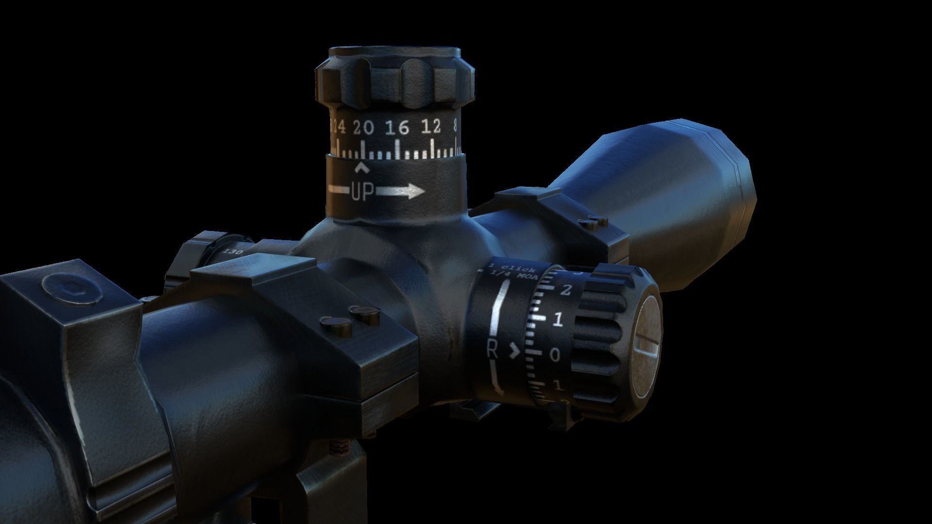 3D model Scope 8X-32X Zoom VR / AR / low-poly | CGTrader