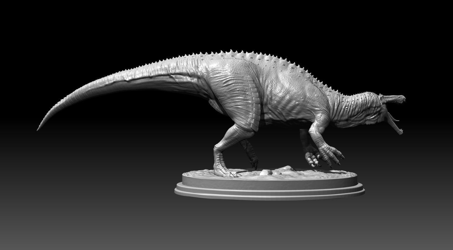 Suchomimus Statue 3D model 3D printable | CGTrader
