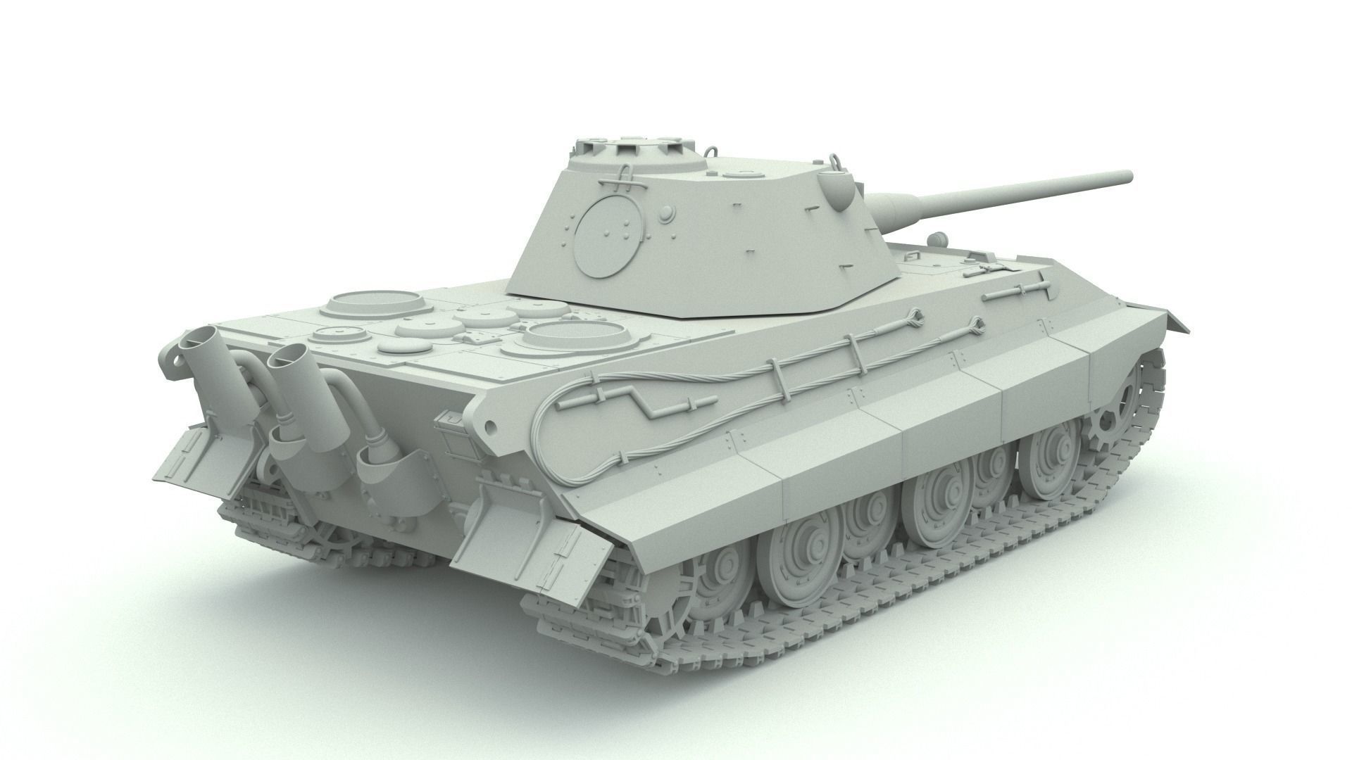 E-50 tank 3D model | CGTrader