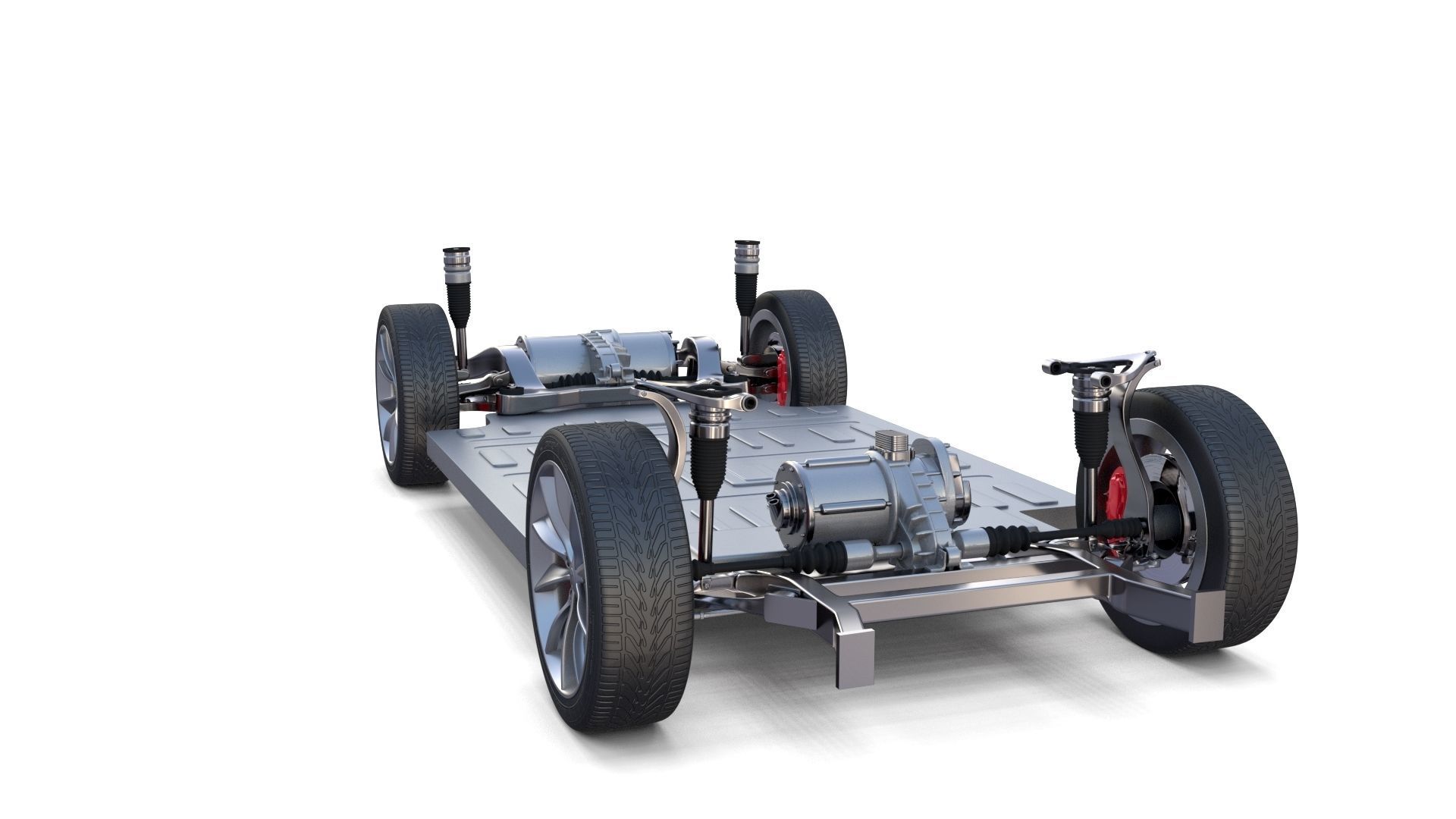 Tesla Chassis Pack Semi Roadster Model S X 3 3D model | CGTrader