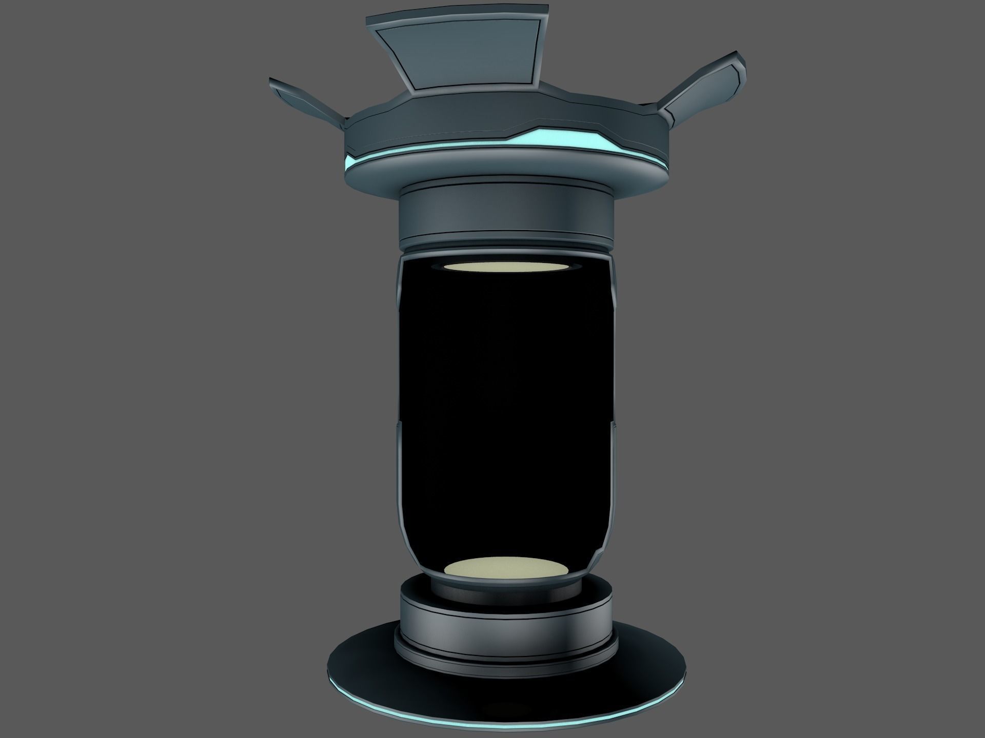 Sci fi liquid container 3D model | CGTrader