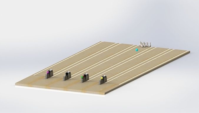Bowling Alley Simulation 3D model animated | CGTrader