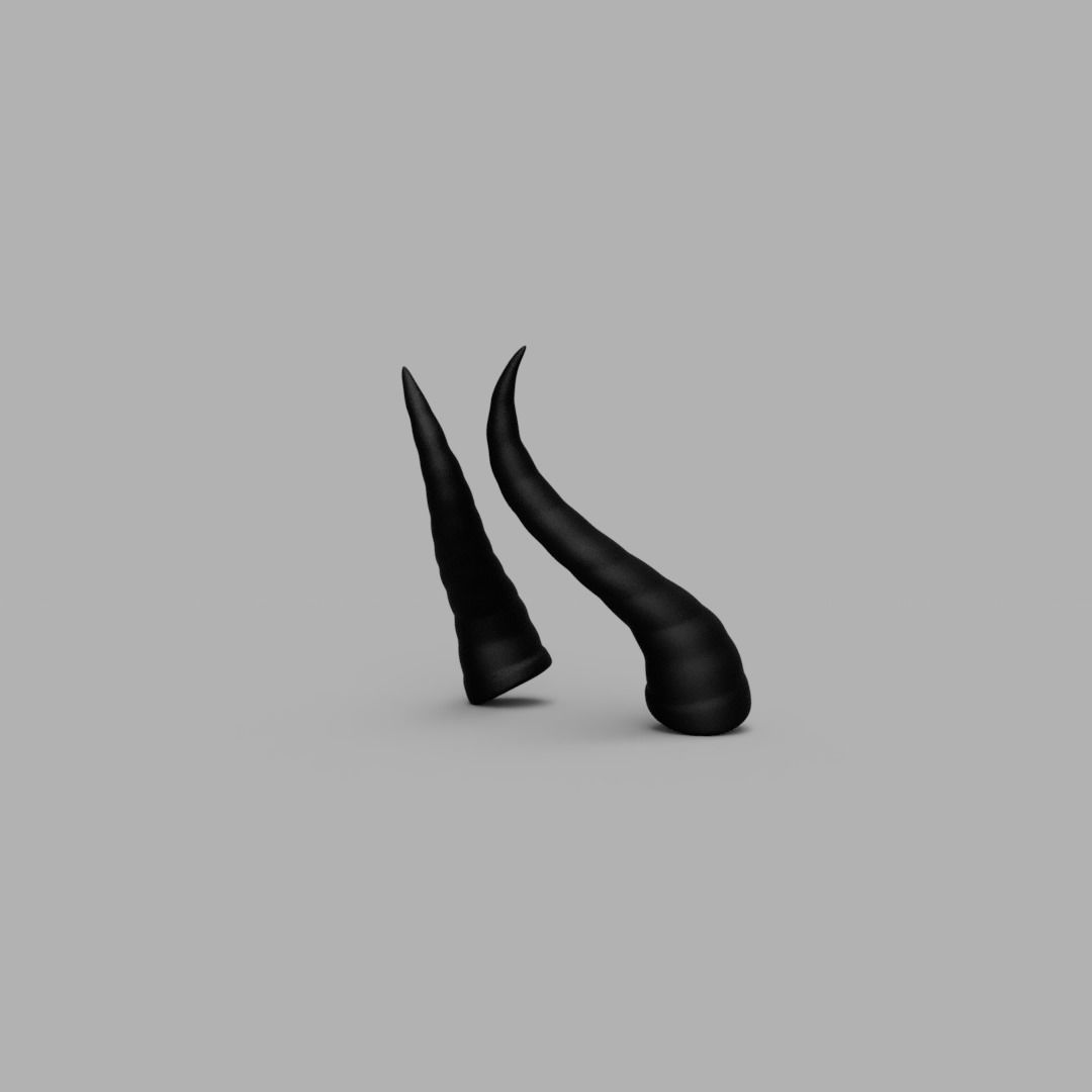 Maleficent Style Horns 3D model 3D printable | CGTrader