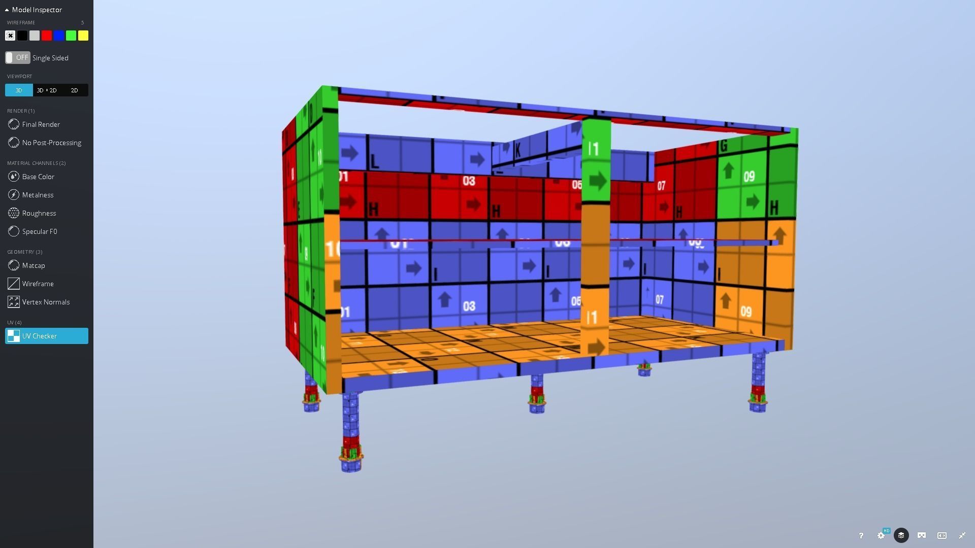 3D model Kitchen Unit Carcass VR / AR / low-poly | CGTrader