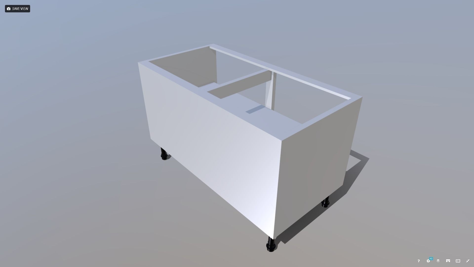 3D model Kitchen Unit Carcass VR / AR / low-poly | CGTrader