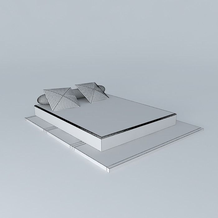 Futon bed free 3D model | CGTrader