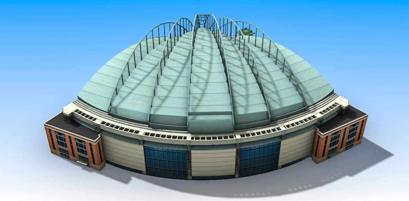 3D model Milwaukee Brewers Stadium VR / AR / low-poly | CGTrader