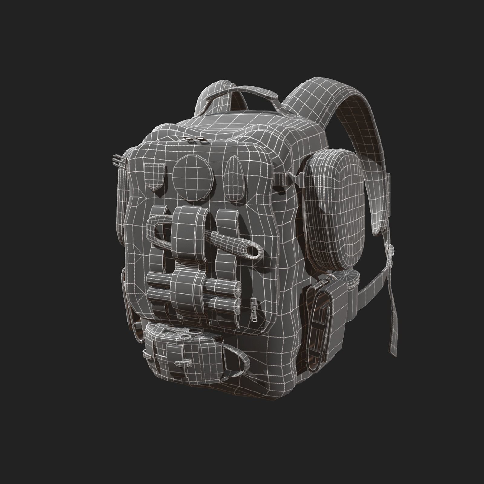3D model Backpack low poly human generic VR / AR / low-poly | CGTrader