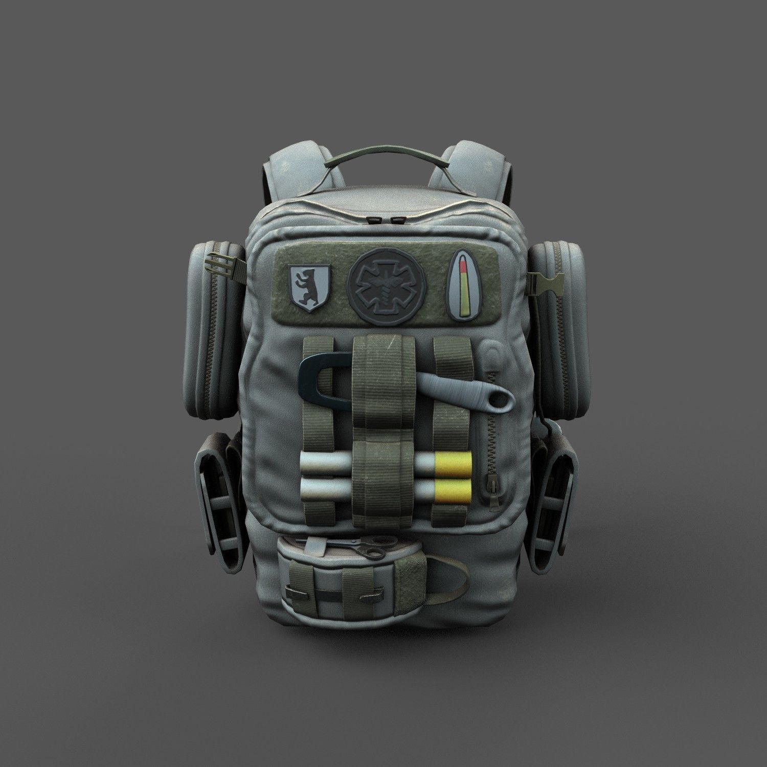 3D model Backpack low poly human generic VR / AR / low-poly | CGTrader