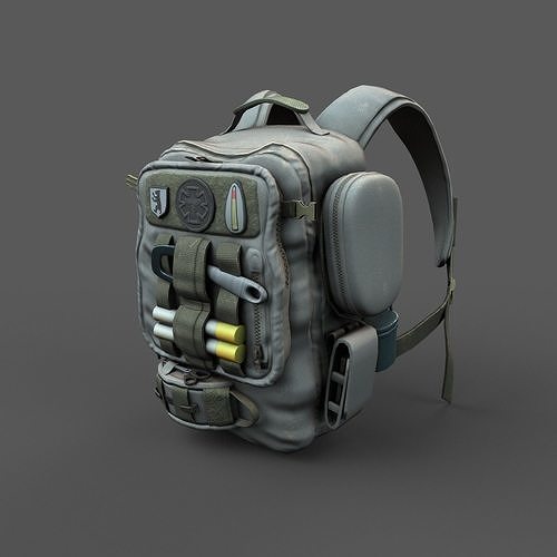 3D model Backpack low poly human generic VR / AR / low-poly | CGTrader