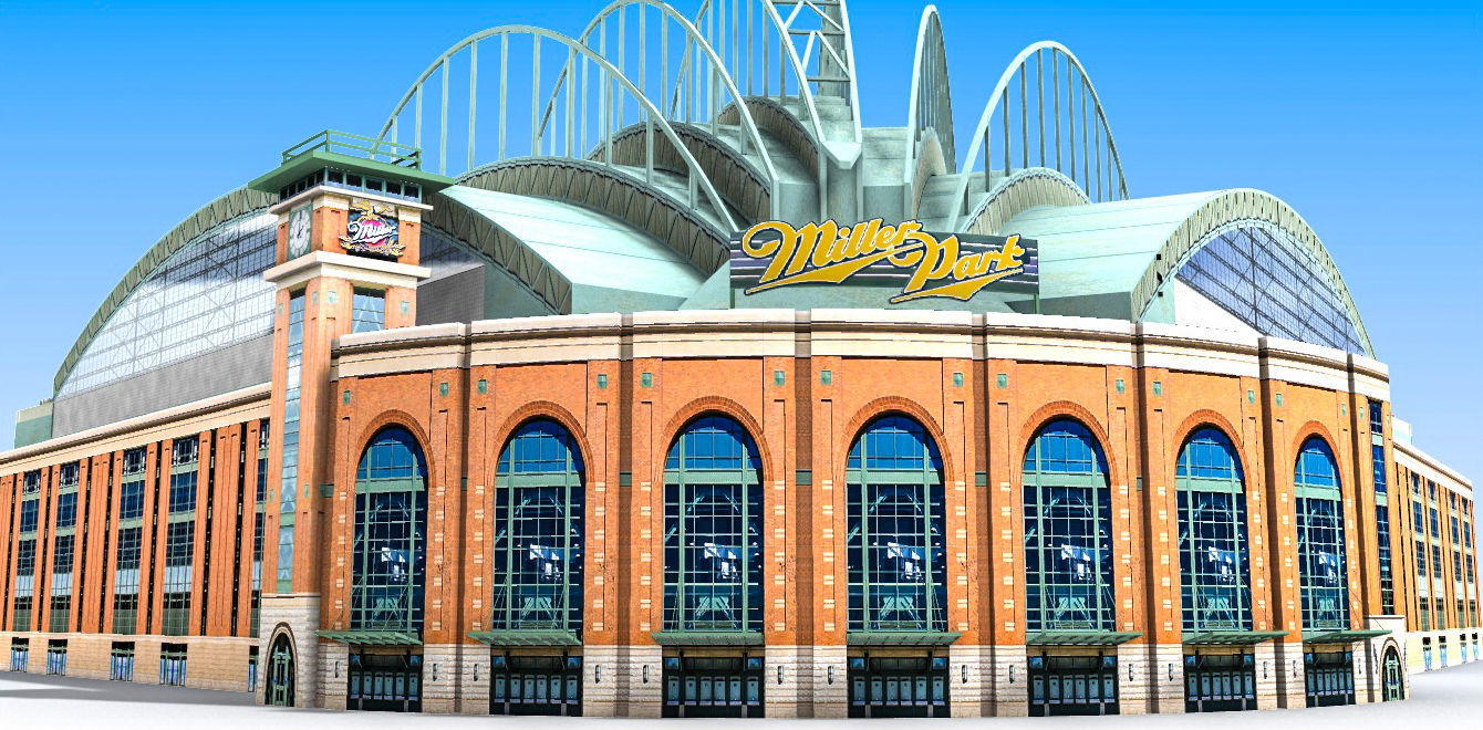 3D model Milwaukee Brewers Stadium Exterior VR / AR / low-poly | CGTrader