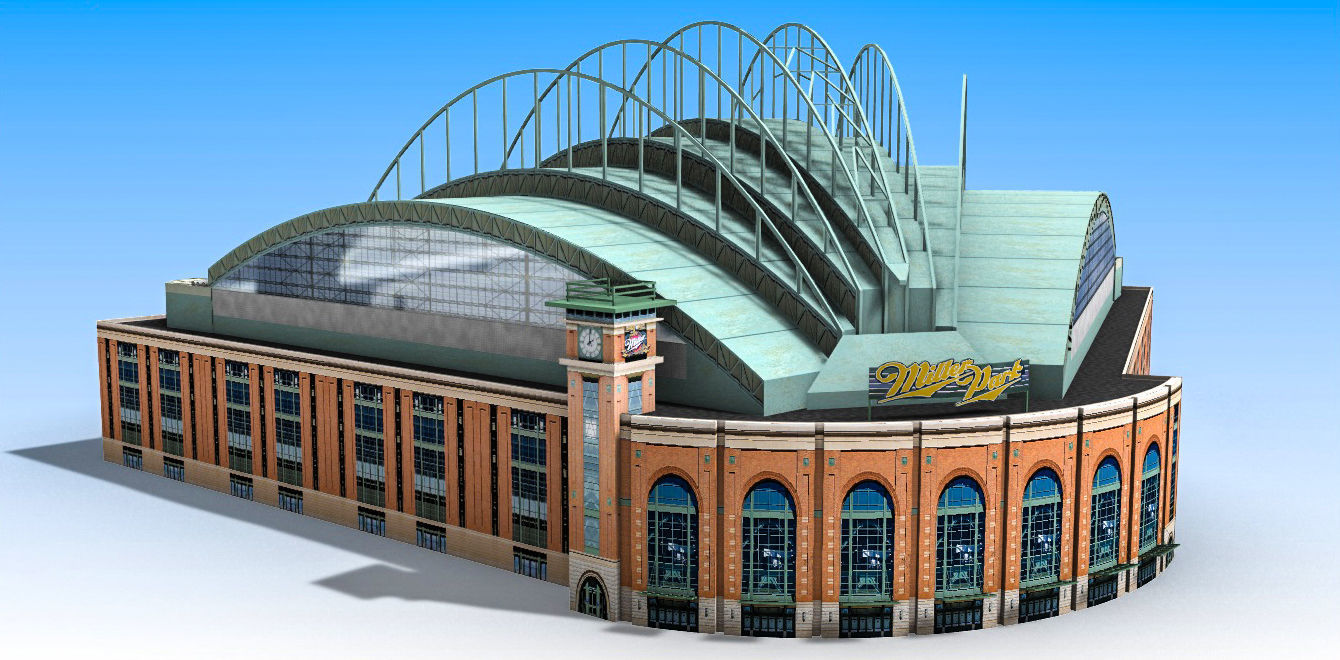 3D model Milwaukee Brewers Stadium Exterior VR / AR / low-poly | CGTrader