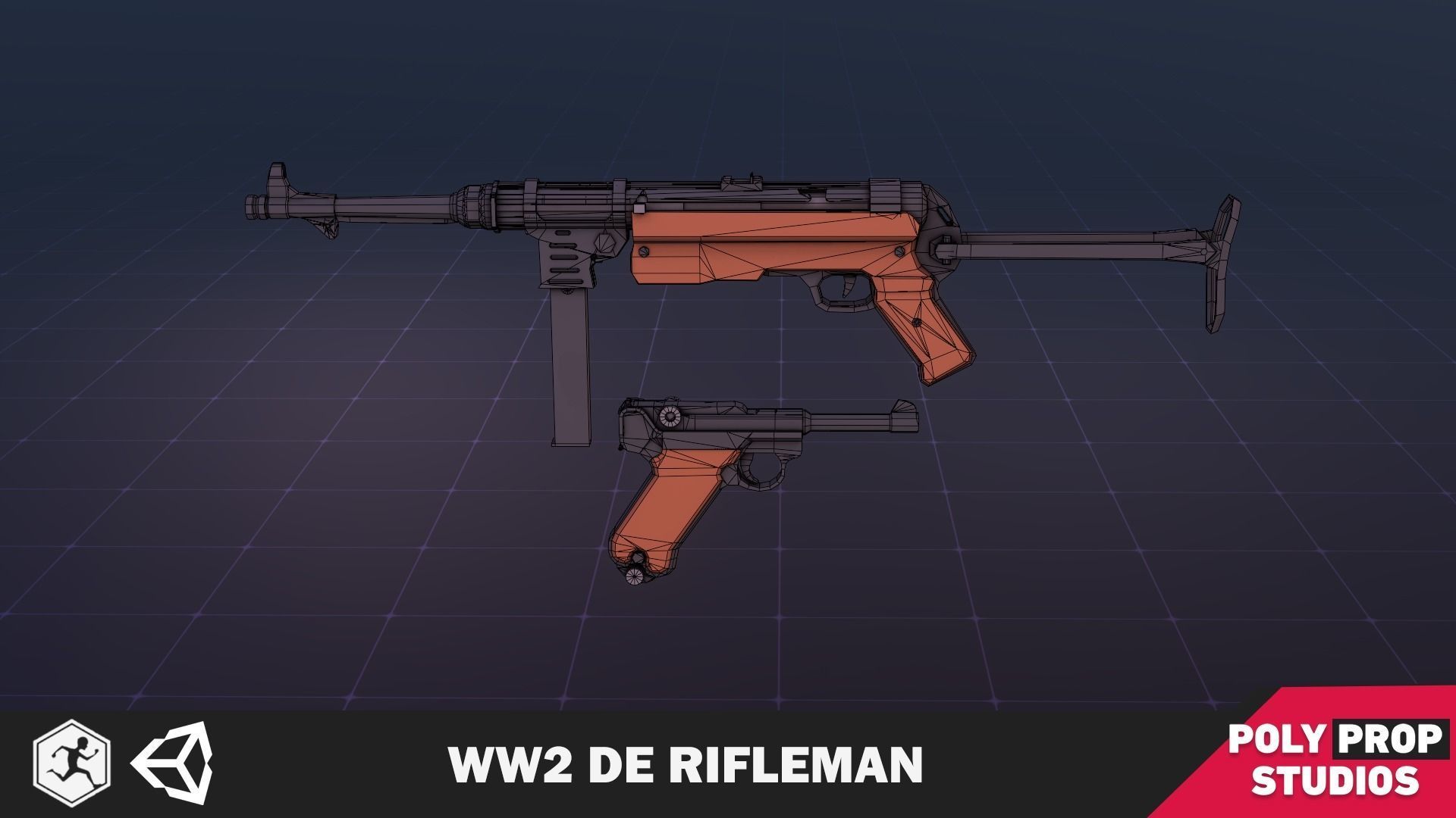 3D model WW2 DE Rifleman VR / AR / low-poly rigged animated | CGTrader