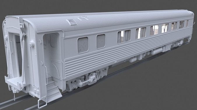 Amtrak Passenger Coach 3D model | CGTrader
