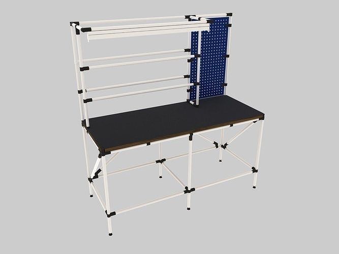 Workbench 3D model with table top 3D model | CGTrader