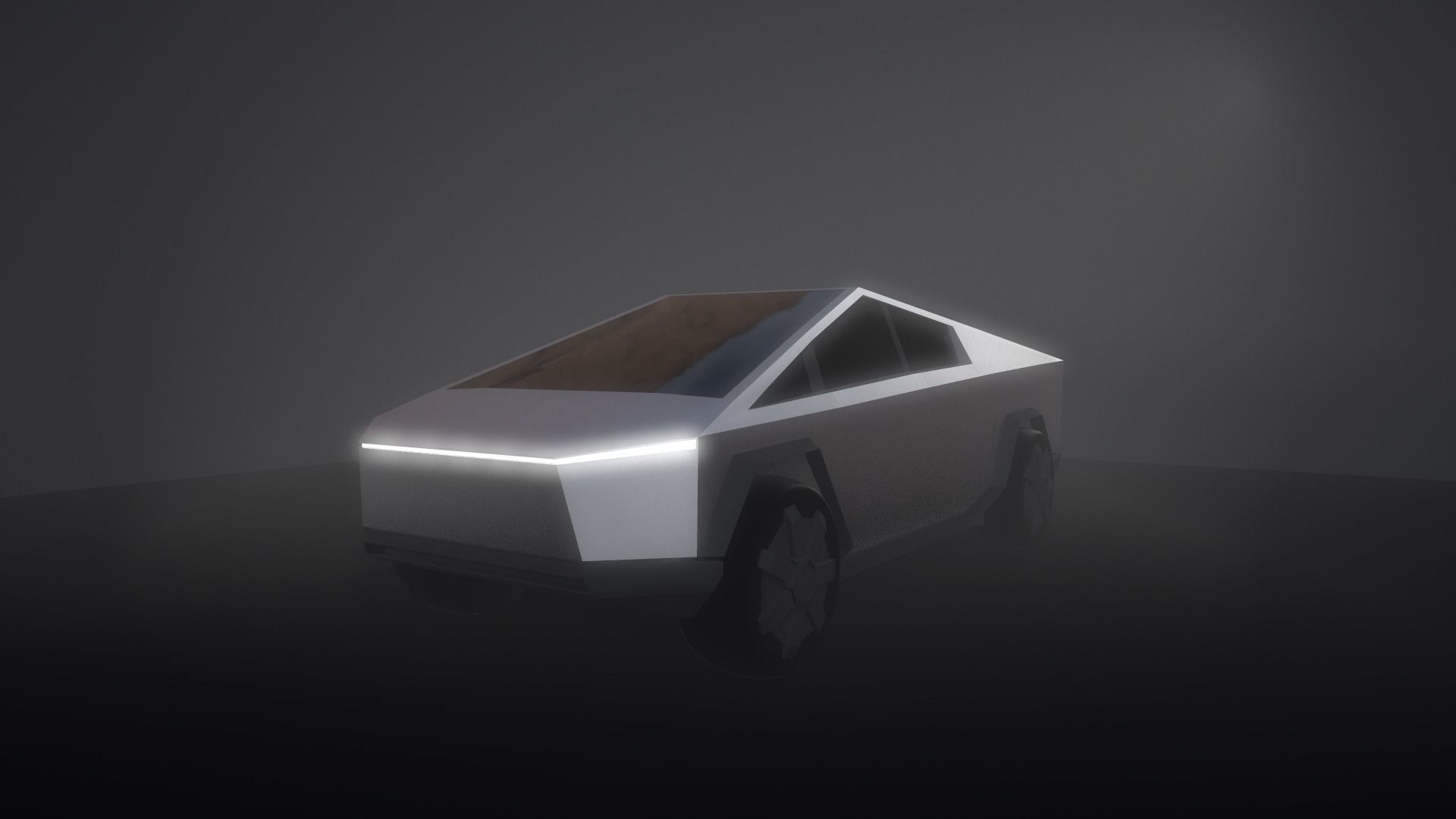 3D model Tesla Cybertruck Low-Poly Model VR / AR / low-poly | CGTrader