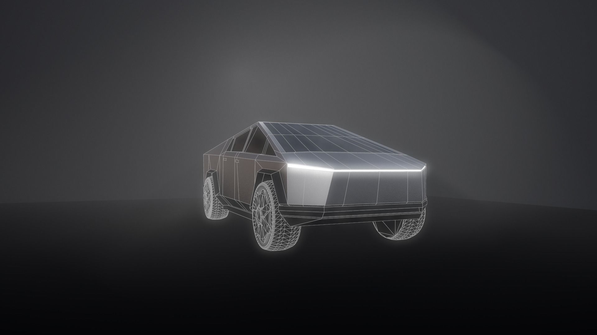 3D model Tesla Cybertruck Low-Poly Model VR / AR / low-poly | CGTrader
