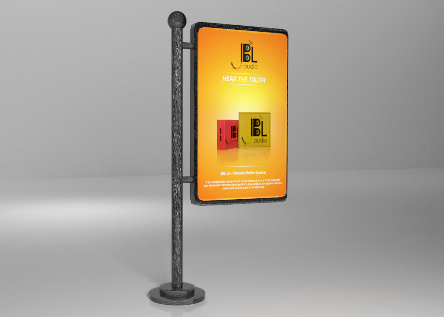 3D model Digital Sign Board VR / AR / low-poly | CGTrader