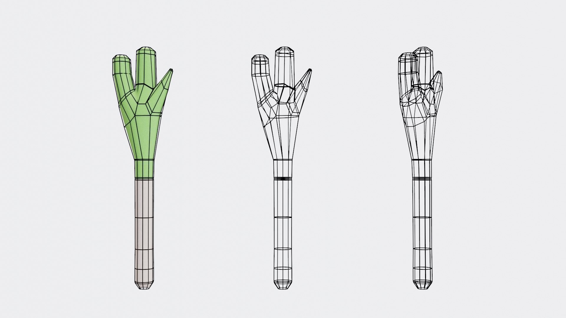 3D model leek vegetable plush - Miku VR / AR / low-poly | CGTrader