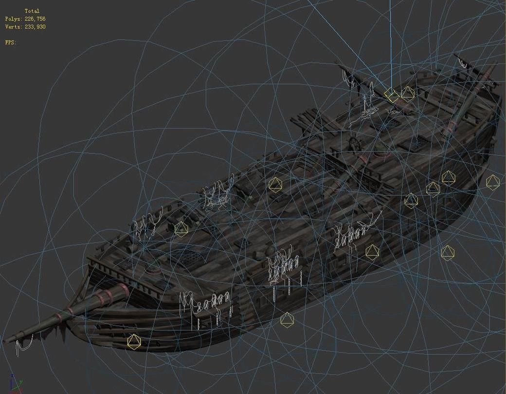 Game Seabed wreckage - wreck wreckage 06 3D model | CGTrader