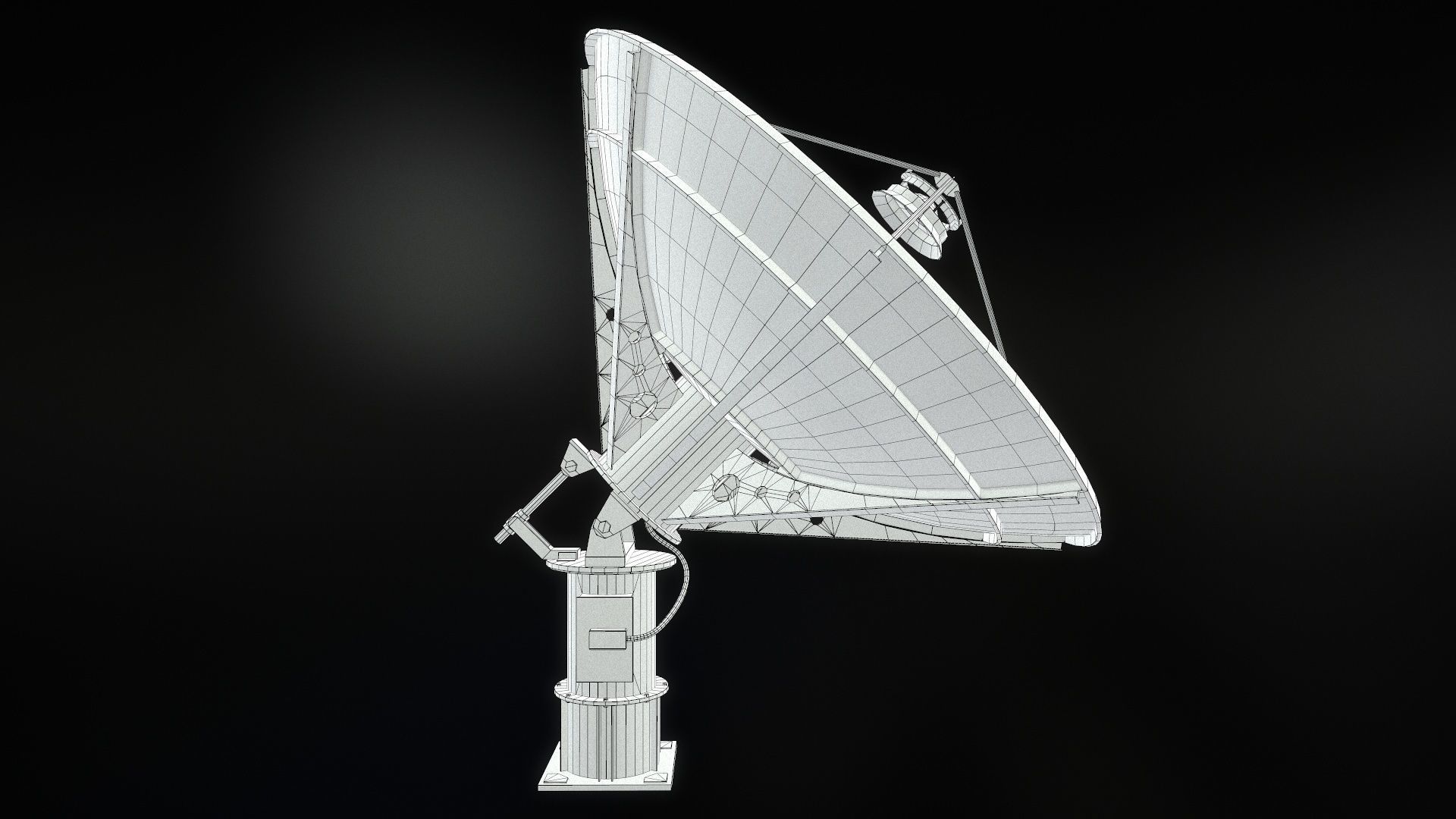 3D model Satellite Dish VR / AR / low-poly | CGTrader