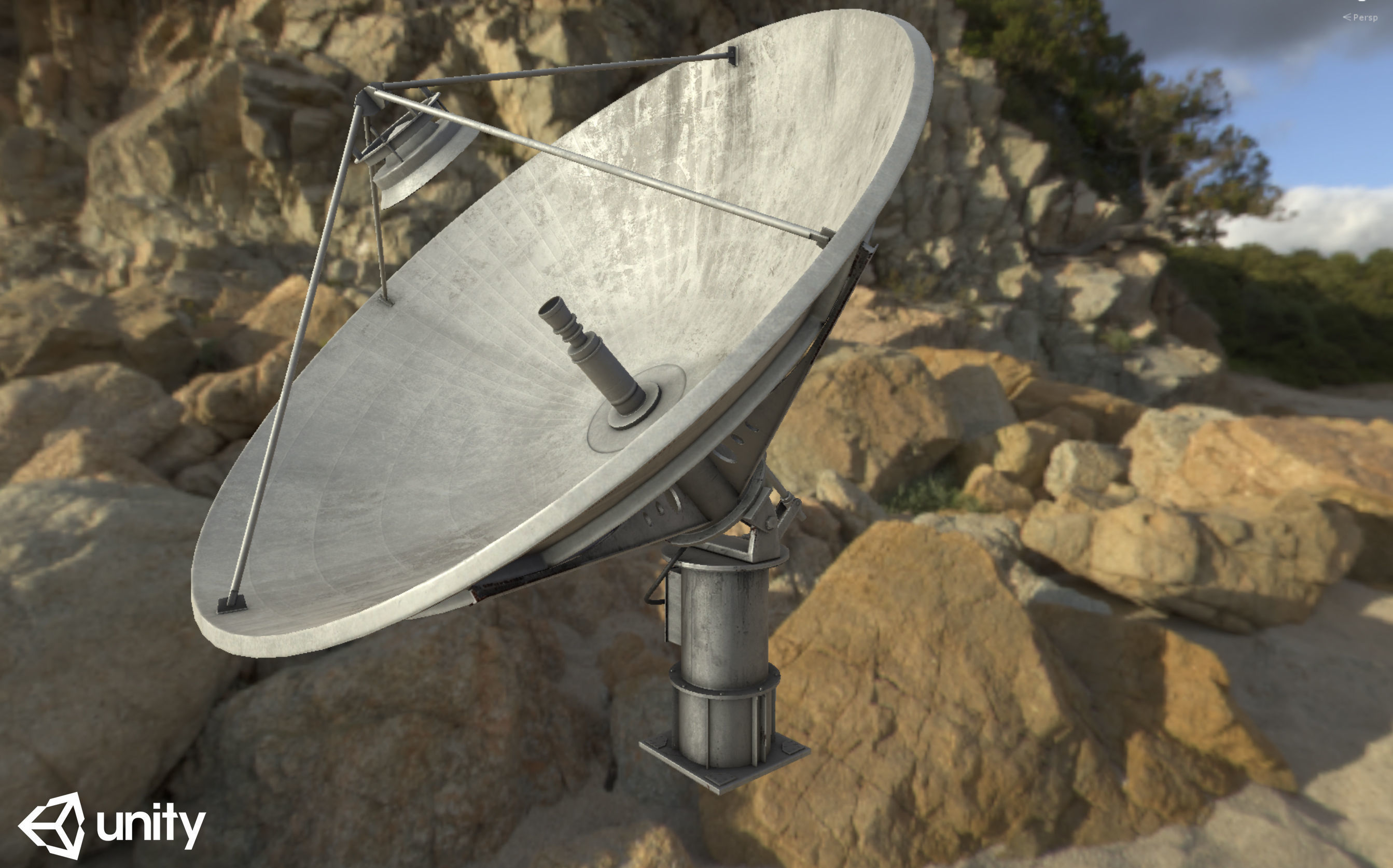 3D model Satellite Dish VR / AR / low-poly | CGTrader