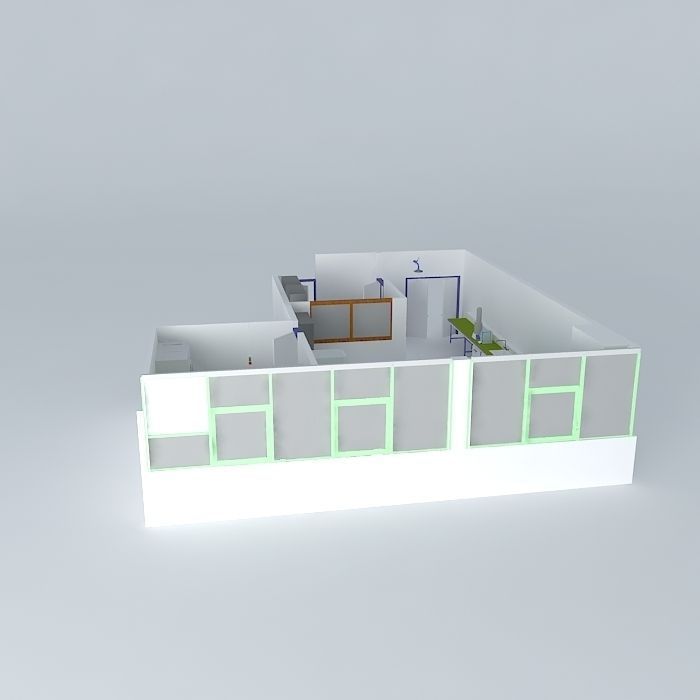 Itech Microbiology Laboratory free 3D model | CGTrader