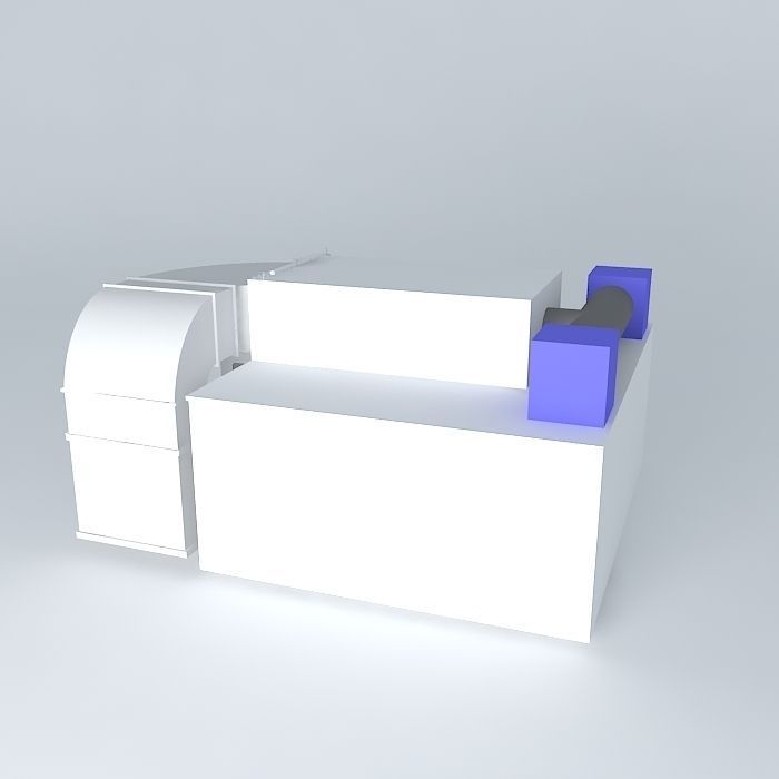 Application of paint booth 3D model | CGTrader