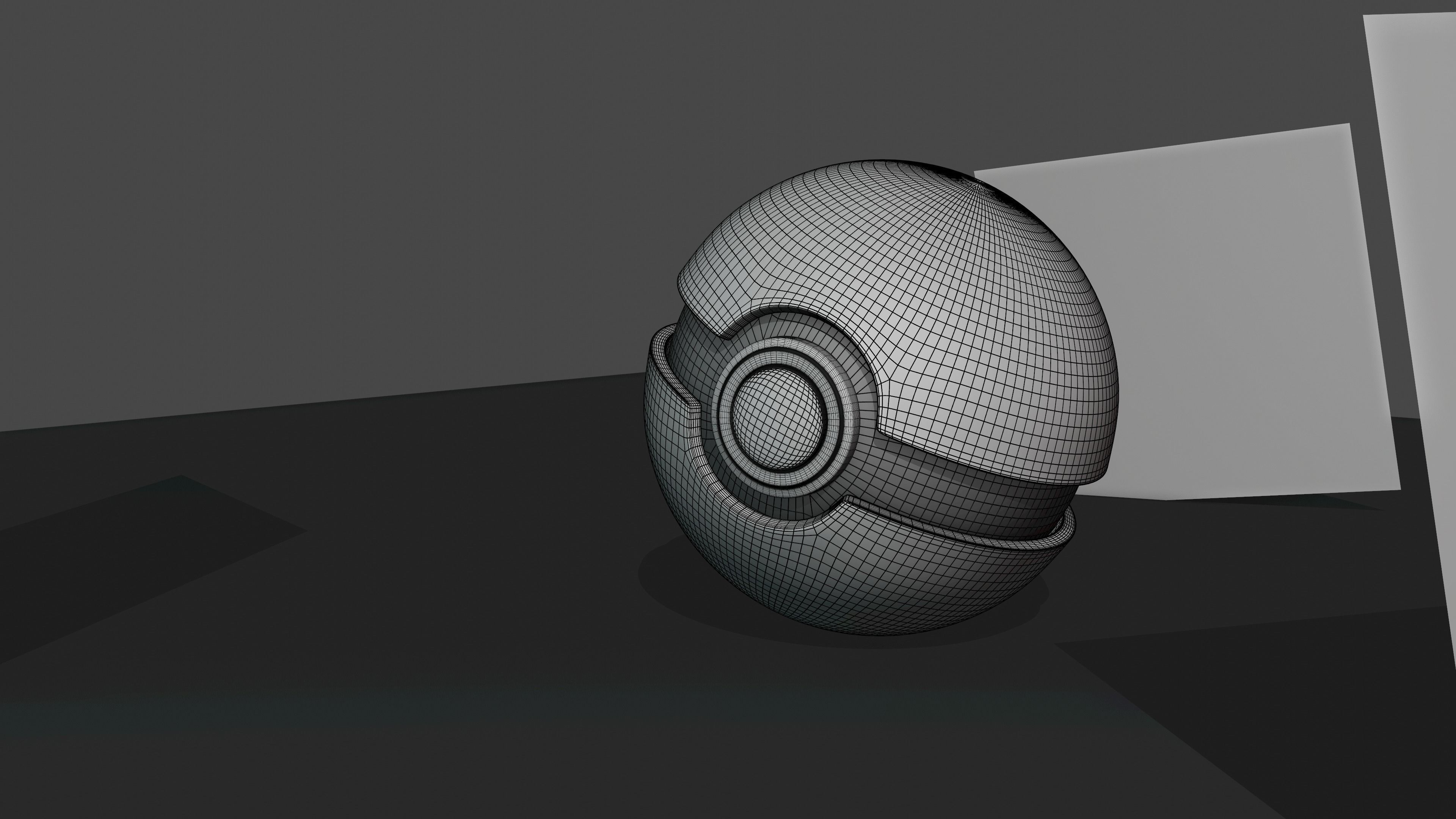 Pokeball pokemon ball hd wallpaper 3D model | CGTrader