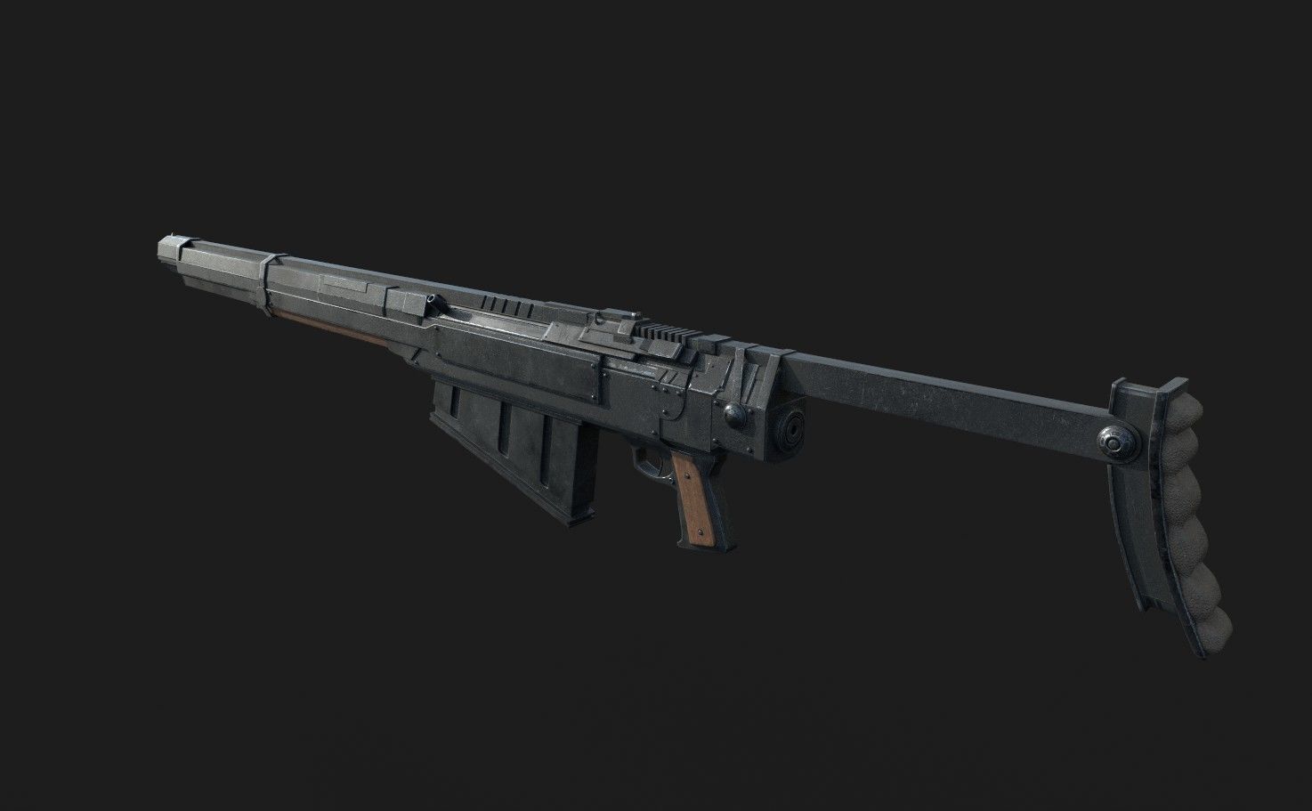 Dieselpunk gun 3D model | CGTrader