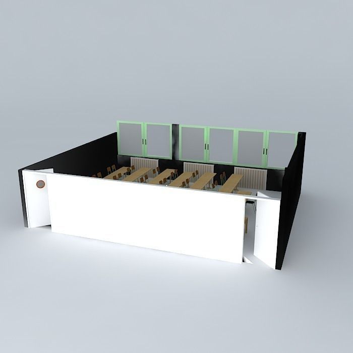 Very modern classroom 3D model | CGTrader