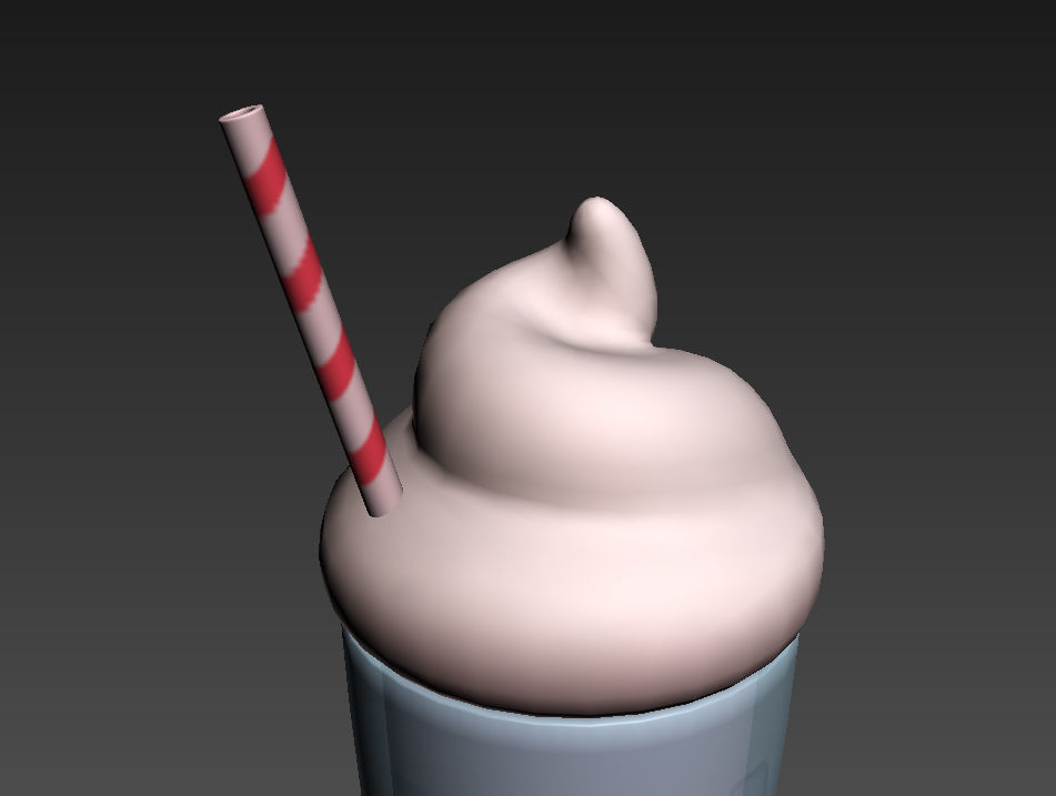 Milkshake 3D model | CGTrader