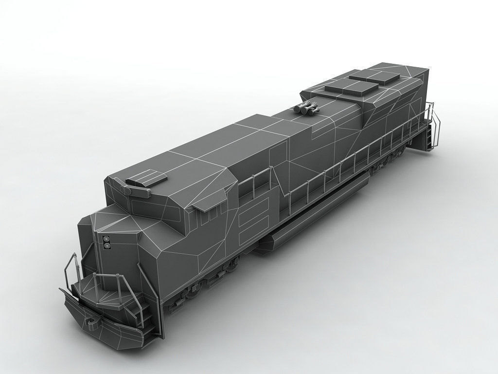 3D model SD70 ACe Locomotive Train CSX VR / AR / low-poly | CGTrader