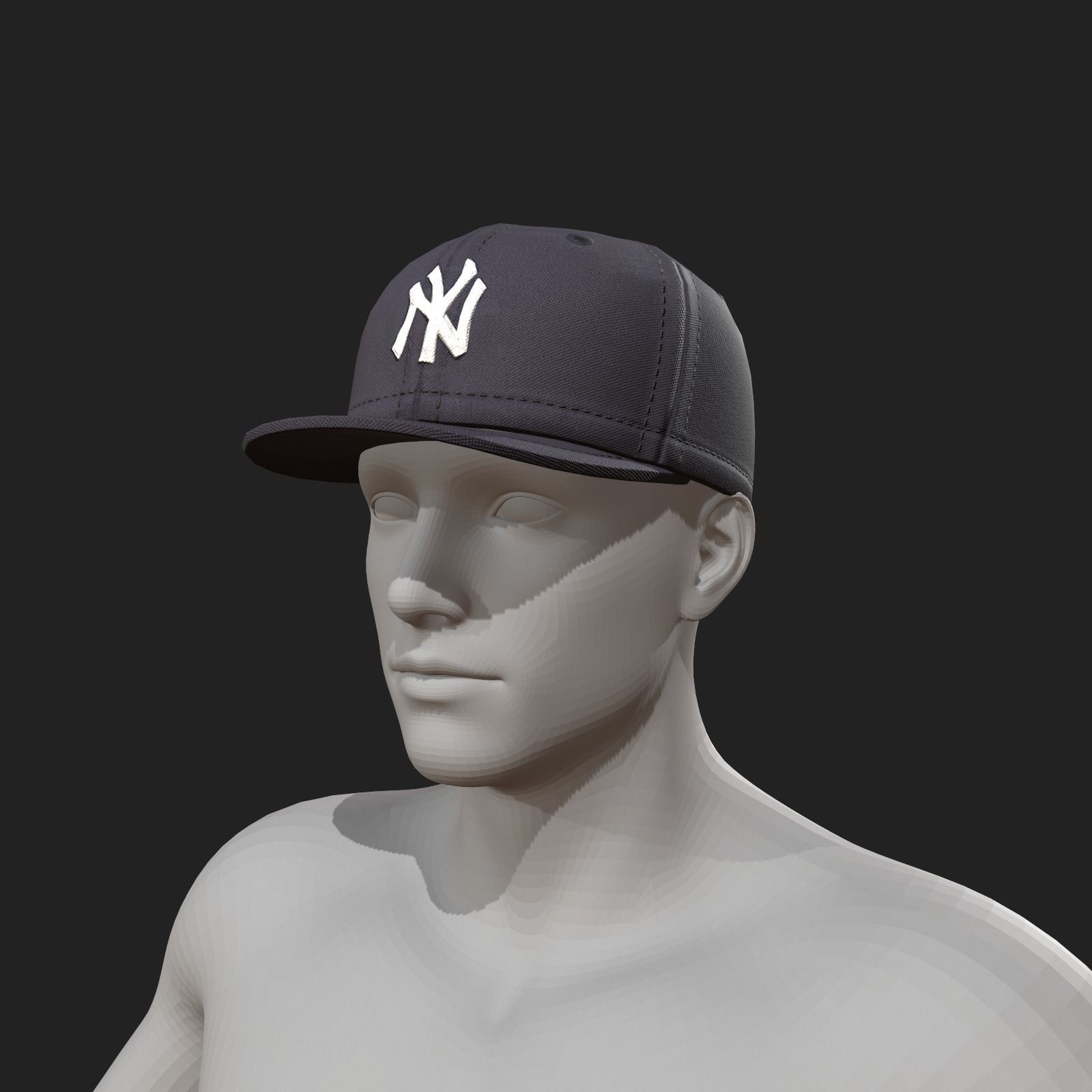 3D model Human cap hat 3d model New york VR / AR / low-poly | CGTrader