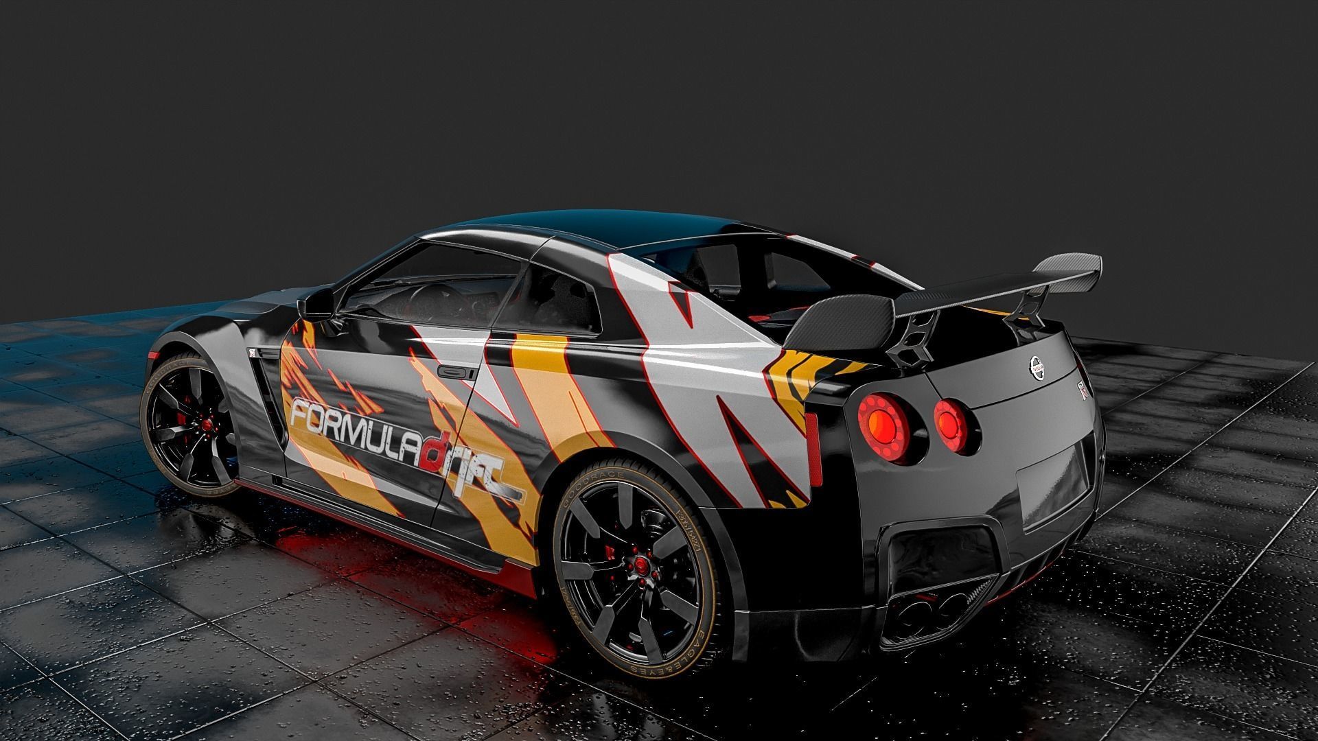3D model NISSAN GT- R RACE CAR VR / AR / low-poly | CGTrader