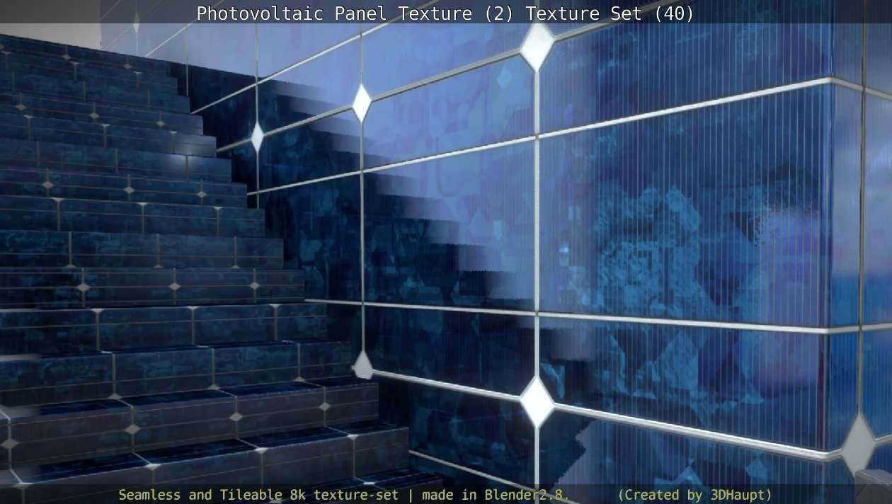Texture Photovoltaic Panel Texture 2 - Texture Set 40 VR / AR / low ...