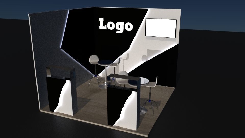 3 Stand 3x3 3D model | CGTrader