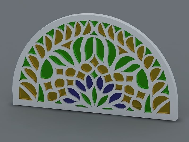 3D model Qamaria stained glasses windows VR / AR / low-poly | CGTrader