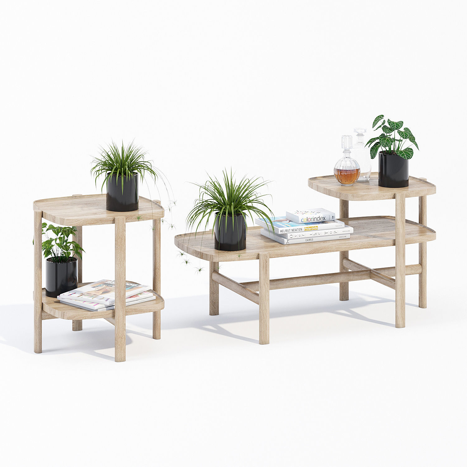 Ashi tables 3D model | CGTrader