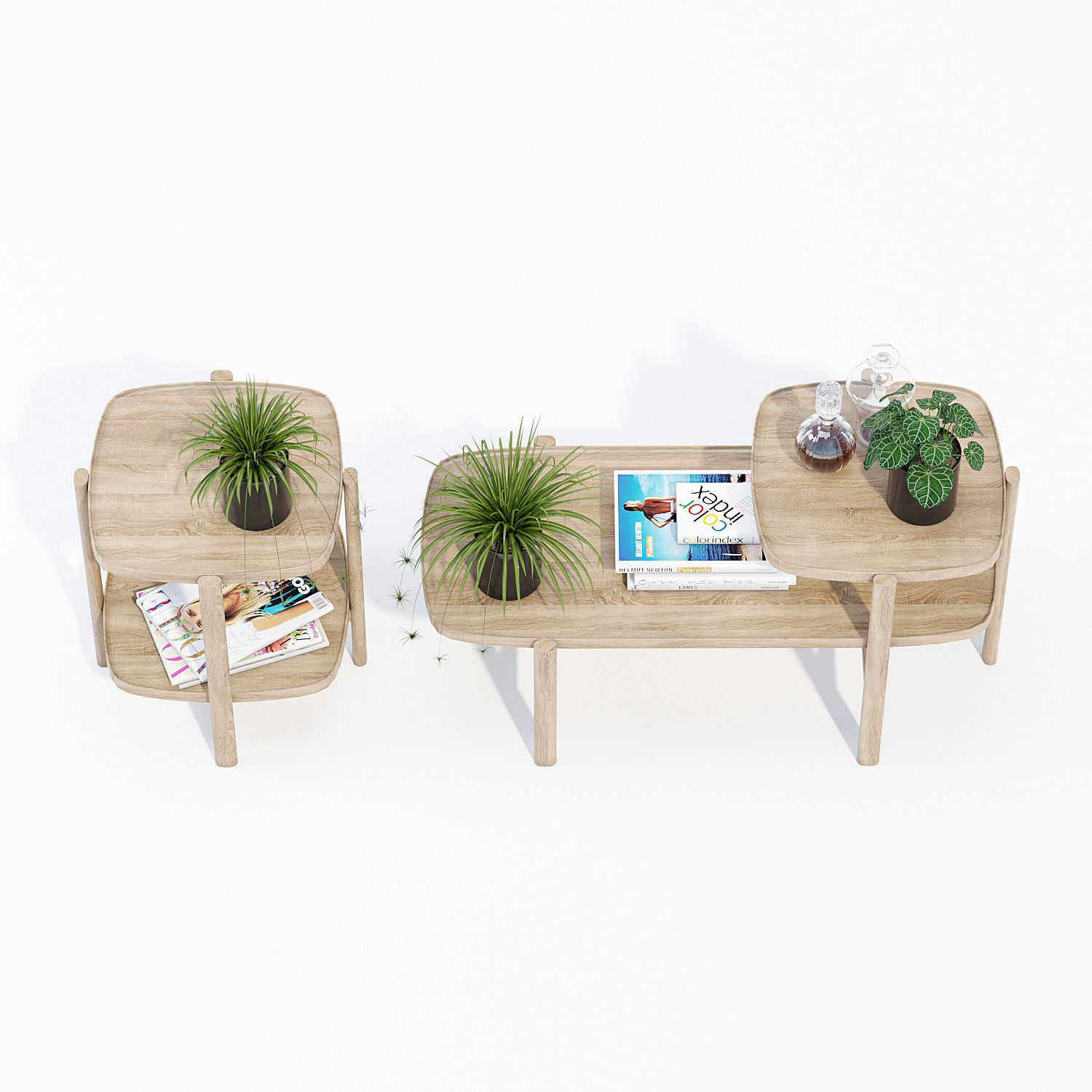 Ashi tables 3D model | CGTrader