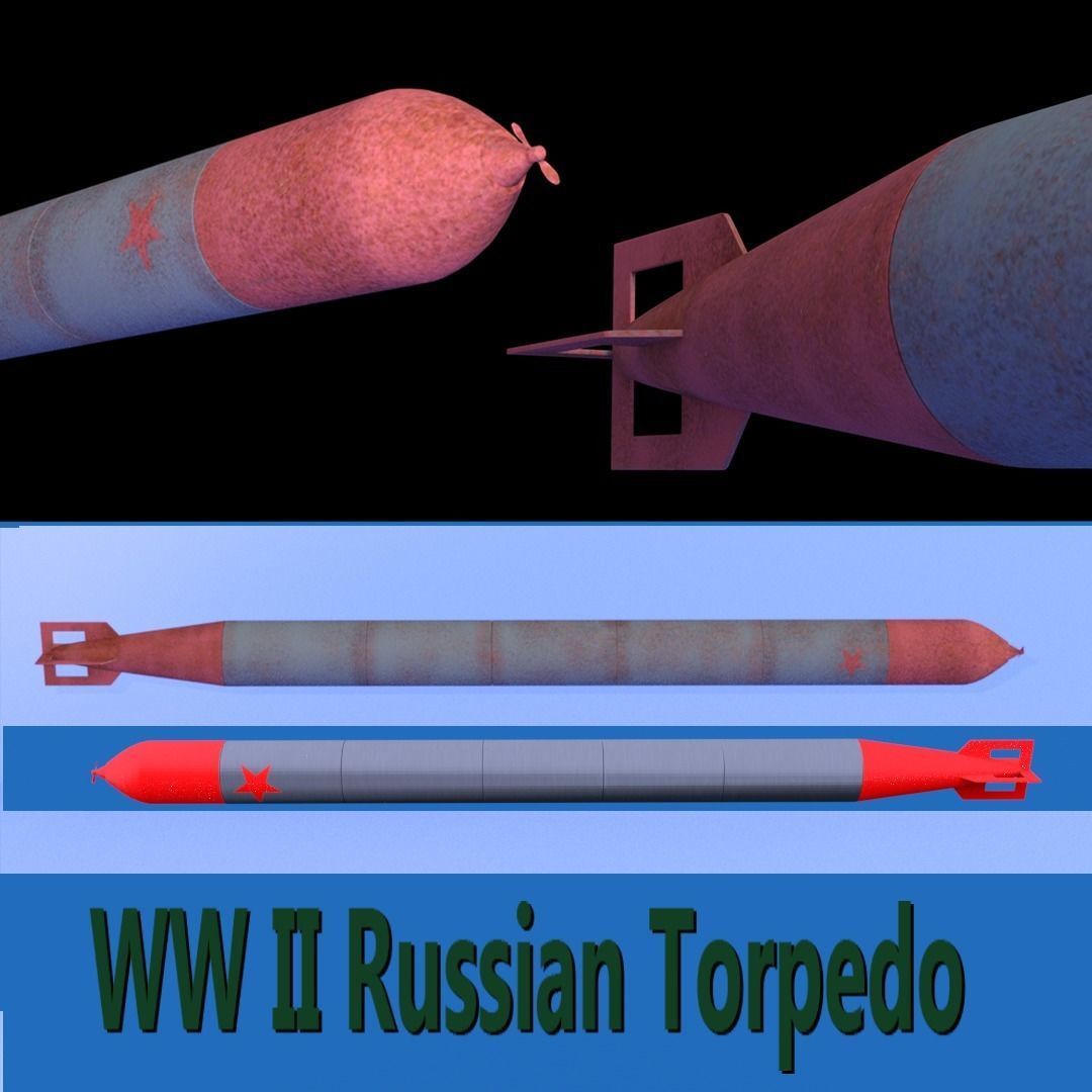 WW II Russian Torpedo 3D model | CGTrader