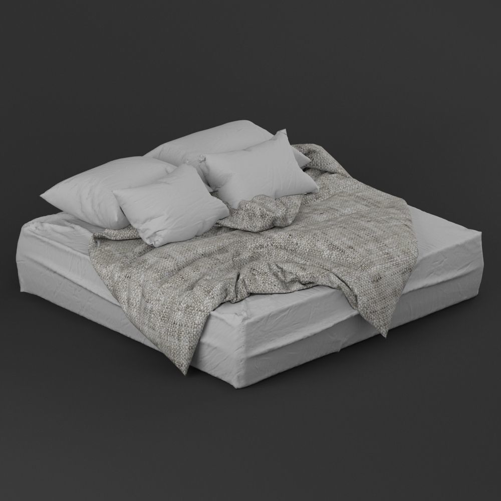 Wood Bed 3D model | CGTrader