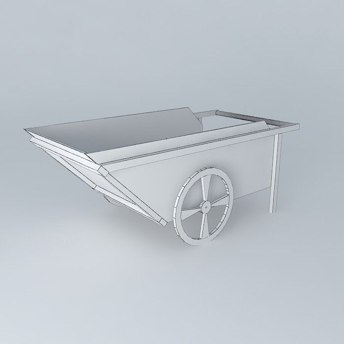 Mulch Cart free 3D model | CGTrader