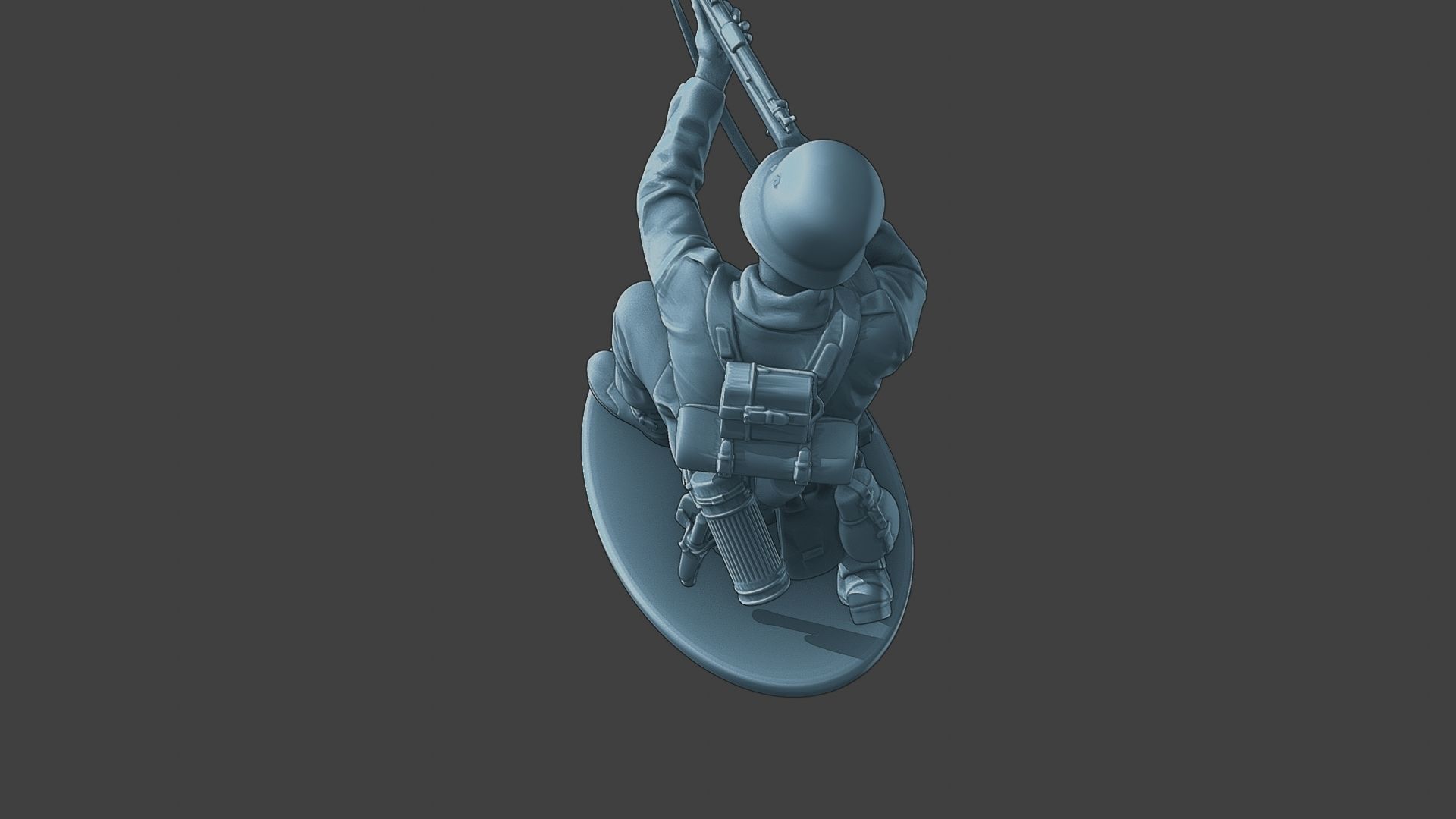 German soldier ww2 Shoot crouched G1 3D model 3D printable | CGTrader