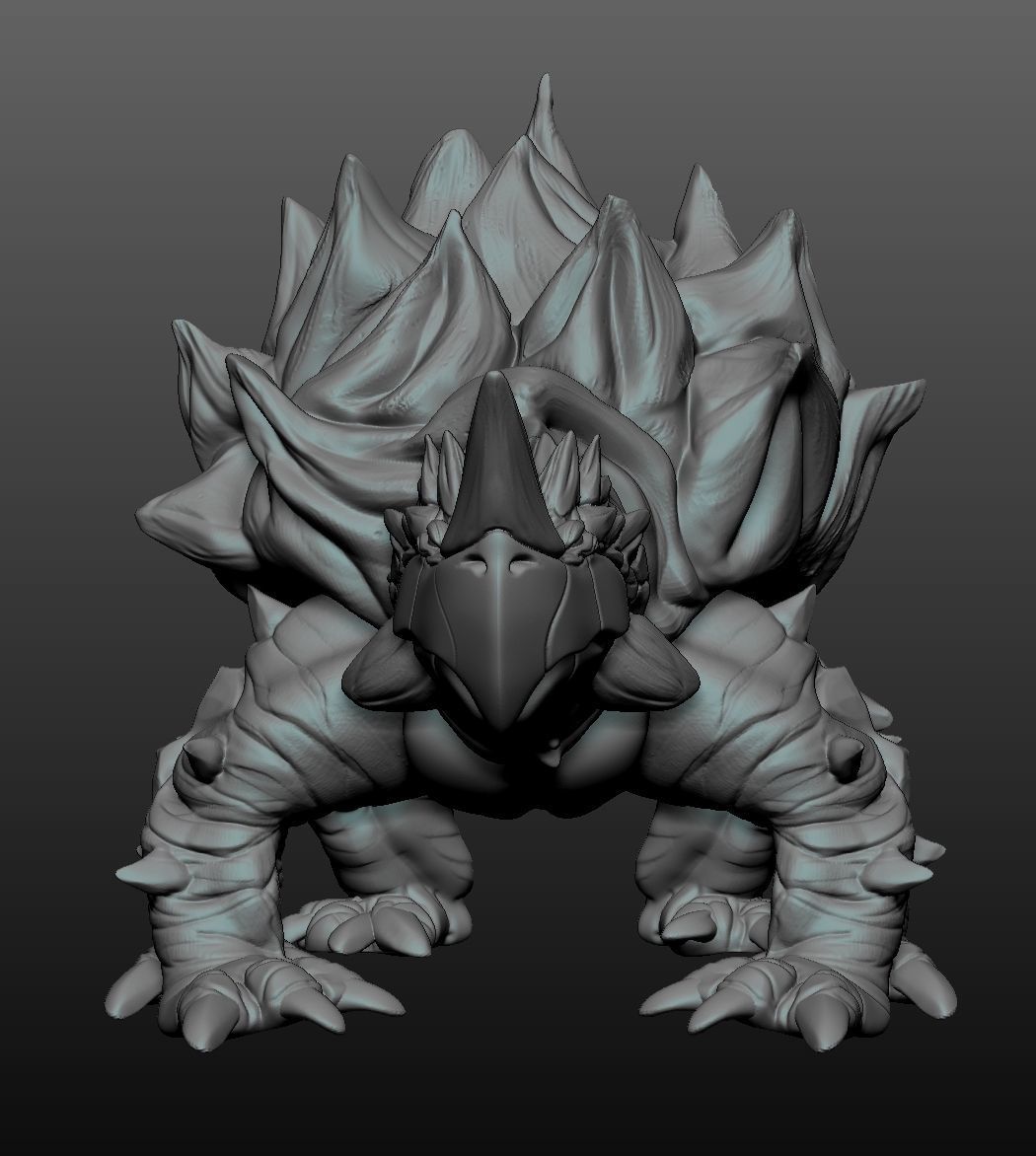 Turtle Tarasque Beast 3D model 3D printable | CGTrader