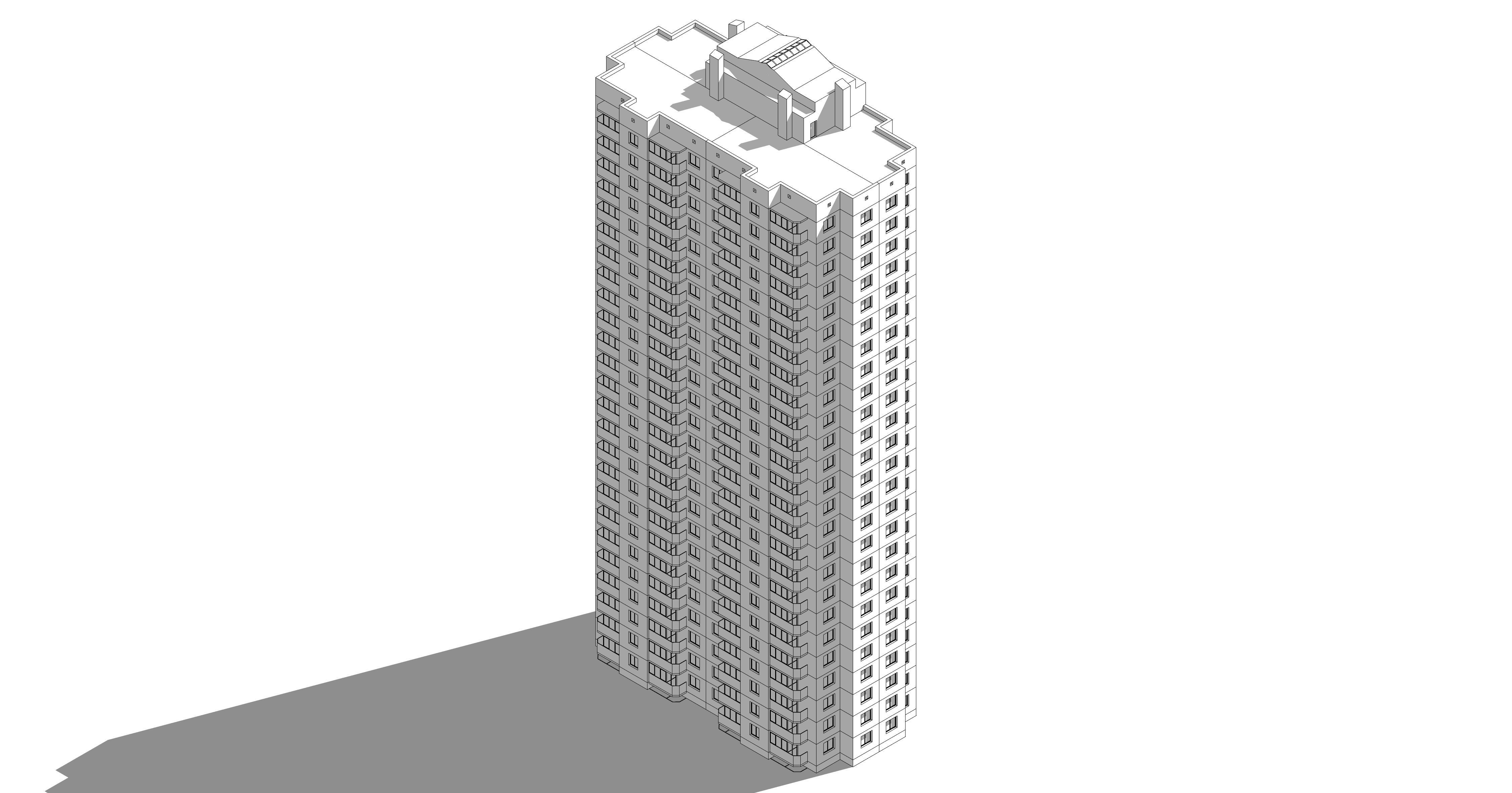Soviet Serial Panel House 3D model | CGTrader