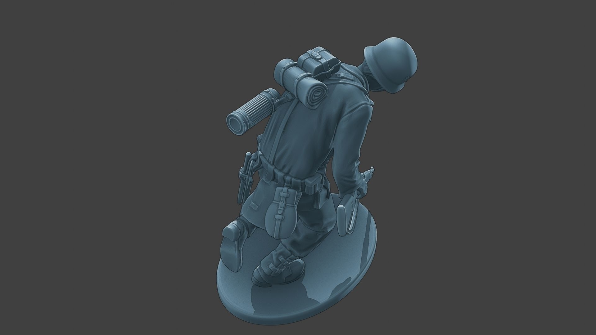 German soldier ww2 shooted G1 3D model 3D printable | CGTrader