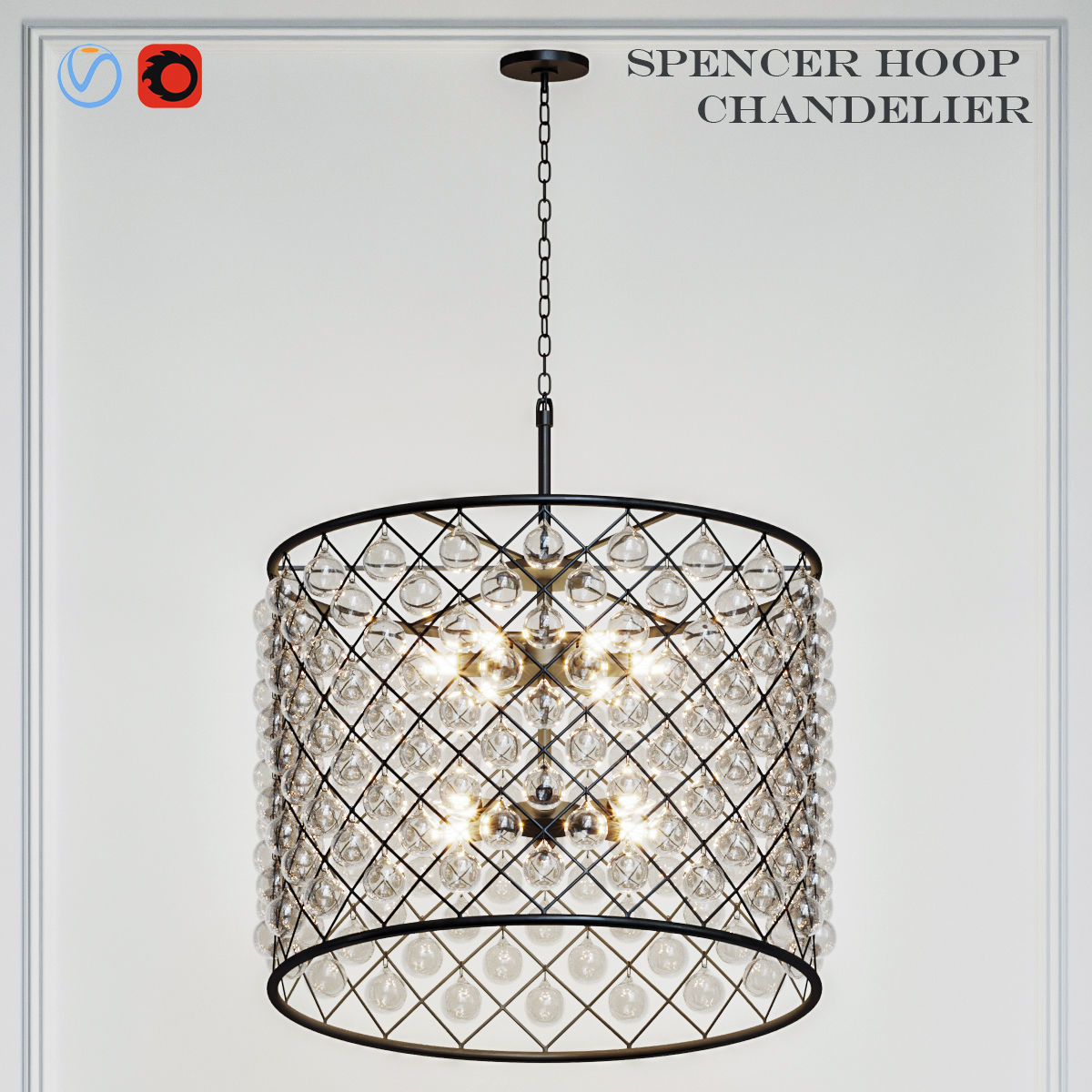 RH collection pendant lamp 3D model | CGTrader