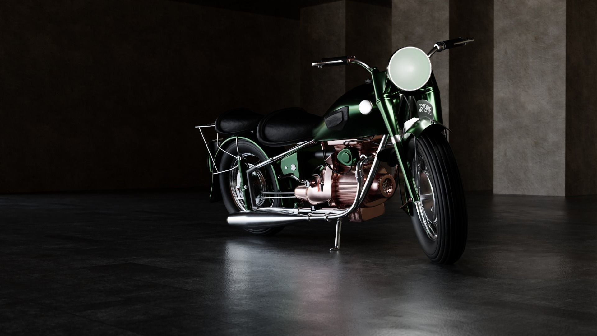 Sunbeam S7 Bike 3D model | CGTrader