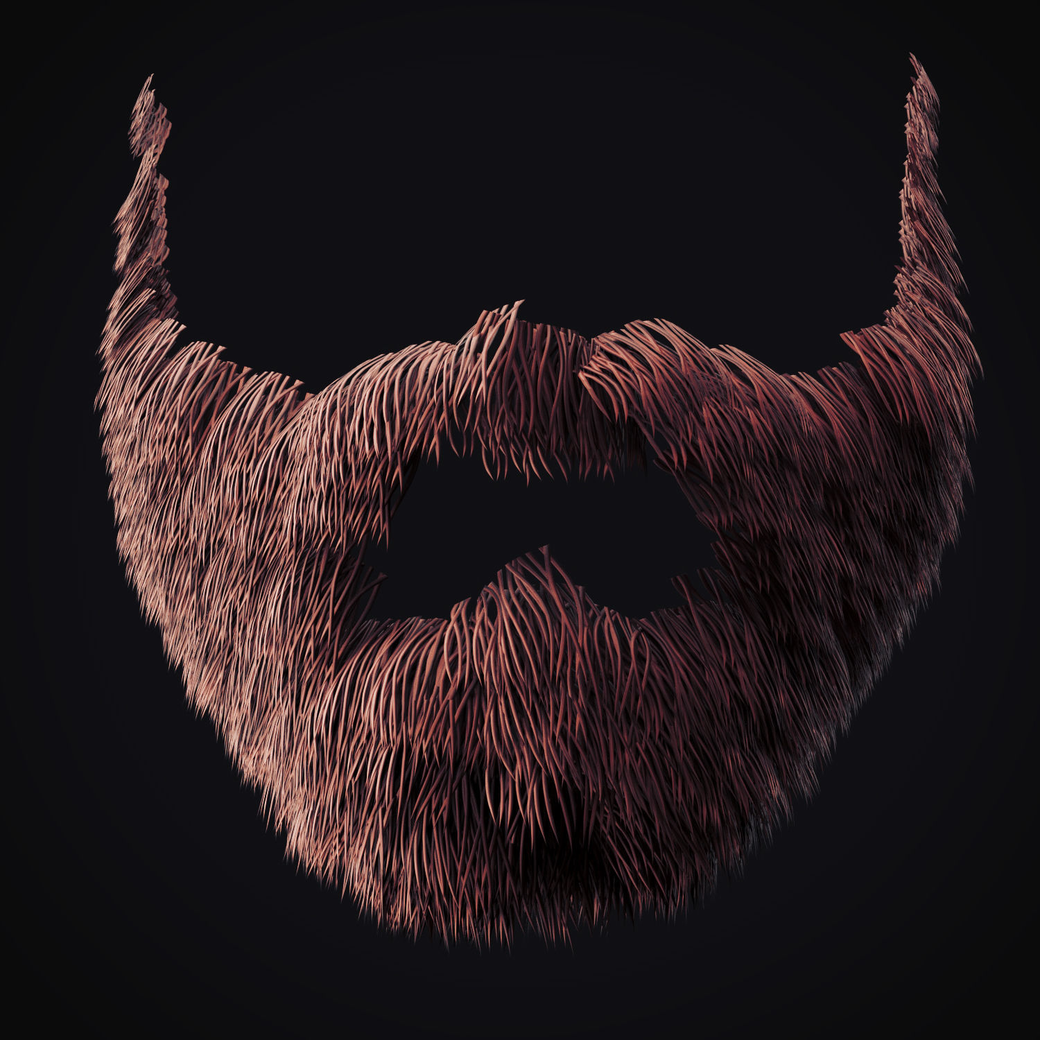3D model Beard Low Poly 11 VR / AR / low-poly | CGTrader